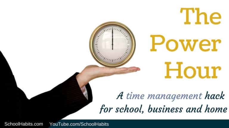 Time management hack: The power hour - SchoolHabits