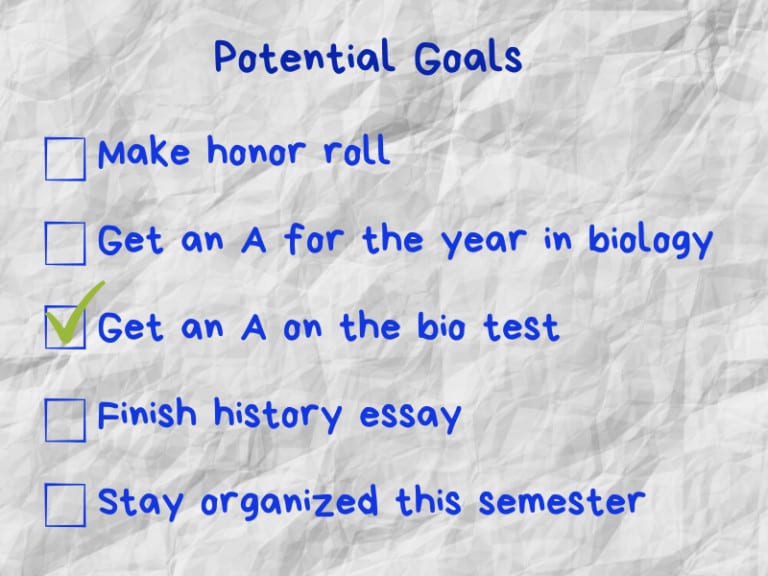 How to set goals and meet them using reverse engineering - SchoolHabits