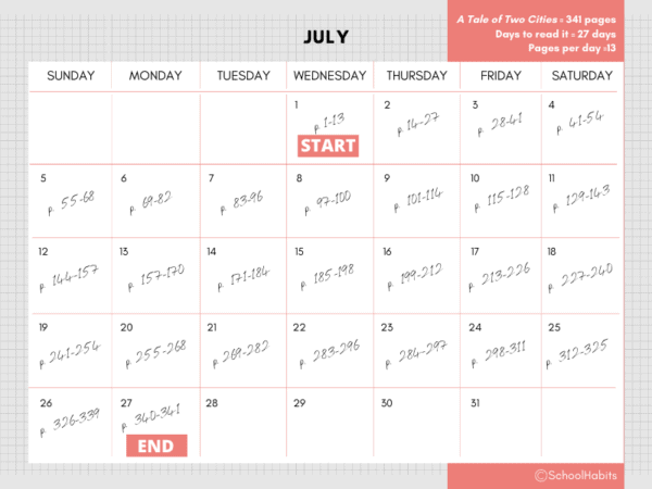 Summer reading tip: Make a summer reading schedule - SchoolHabits