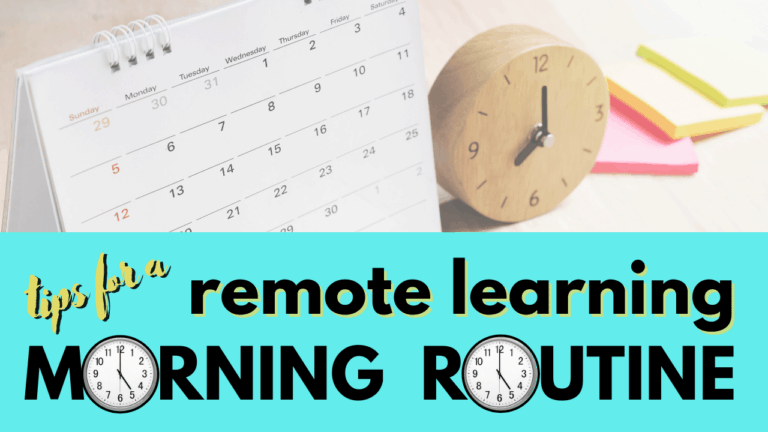 Morning routines for school: Remote learning edition - SchoolHabits