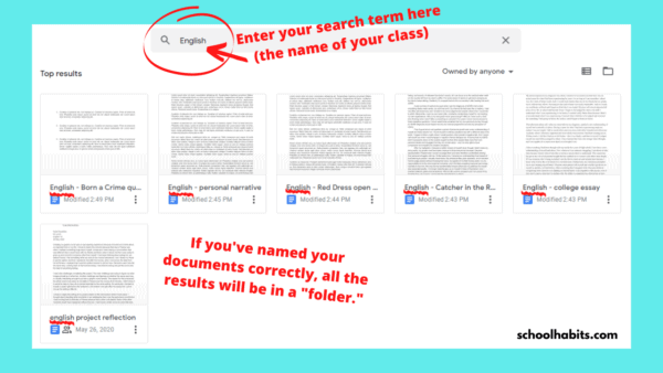 How to name your Google Docs: A hack for students - SchoolHabits