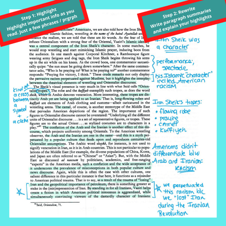 How to annotate text using the Highlight and Rewrite strategy ...