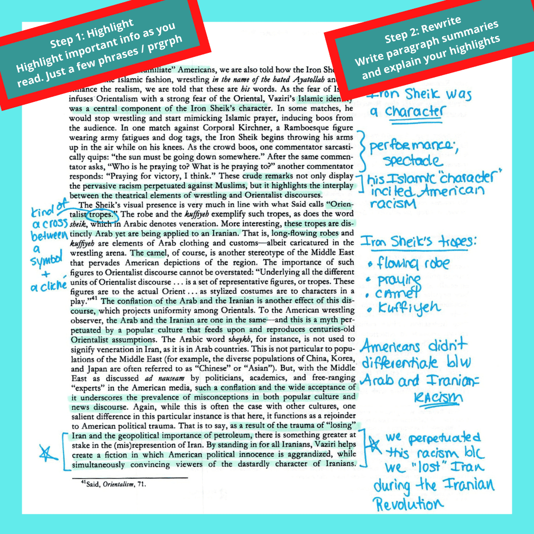 How to annotate text using the Highlight and Rewrite strategy ...