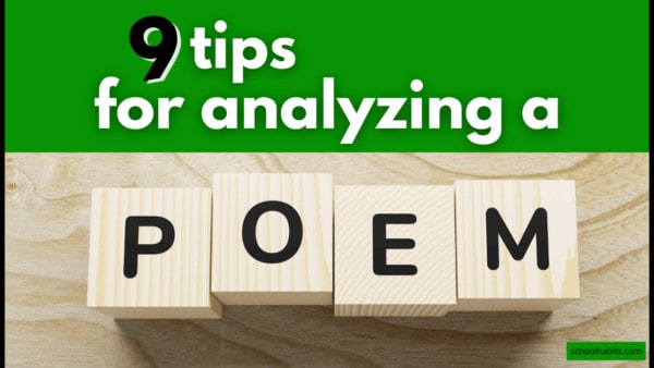9 tips for analyzing poetry - SchoolHabits