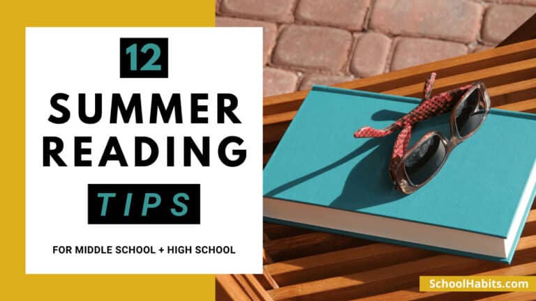 12 summer reading tips for middle school and high school students ...