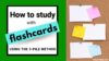 How to study with flashcards: The 3-pile method - SchoolHabits