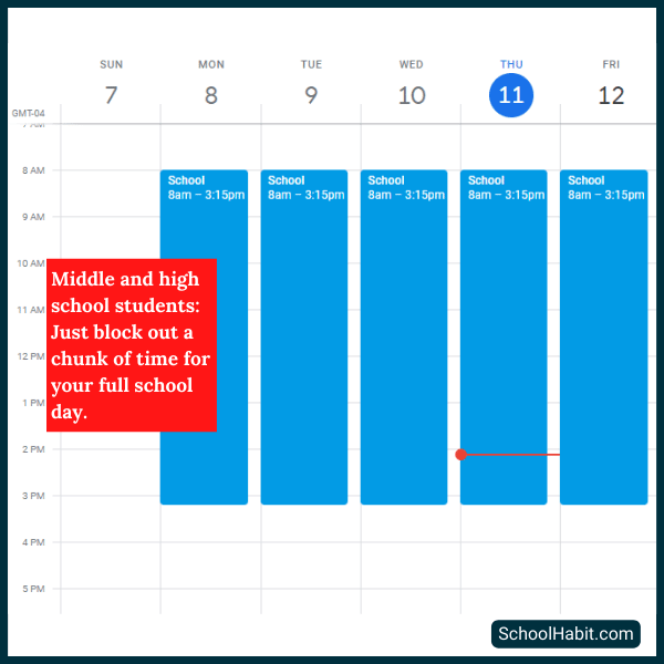 How To Use Google Calendar For School Tips For Making Schedules SchoolHabits