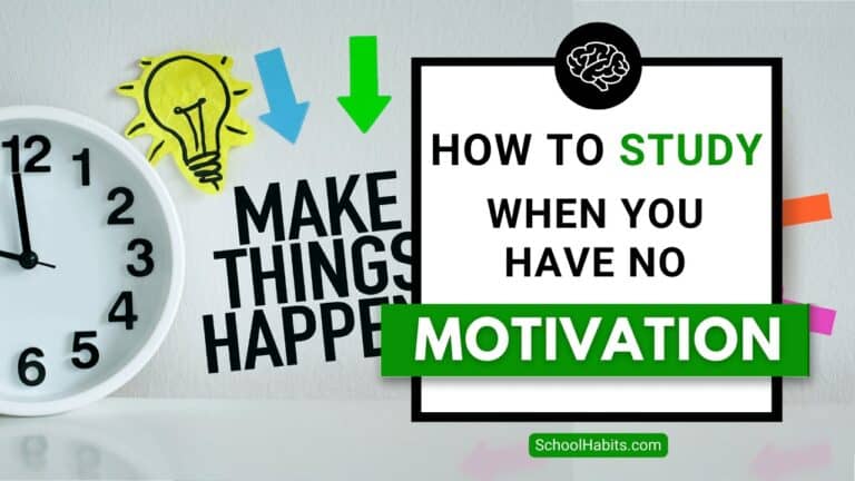 How to study when you have no motivation - SchoolHabits