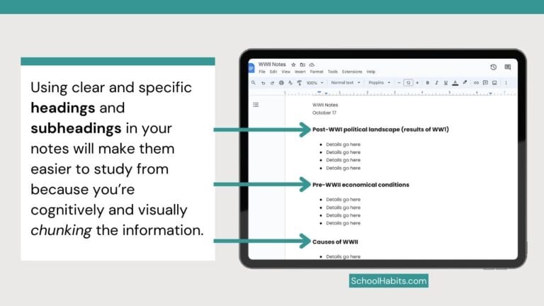 How to Take Notes That Are Easy to Study From - SchoolHabits