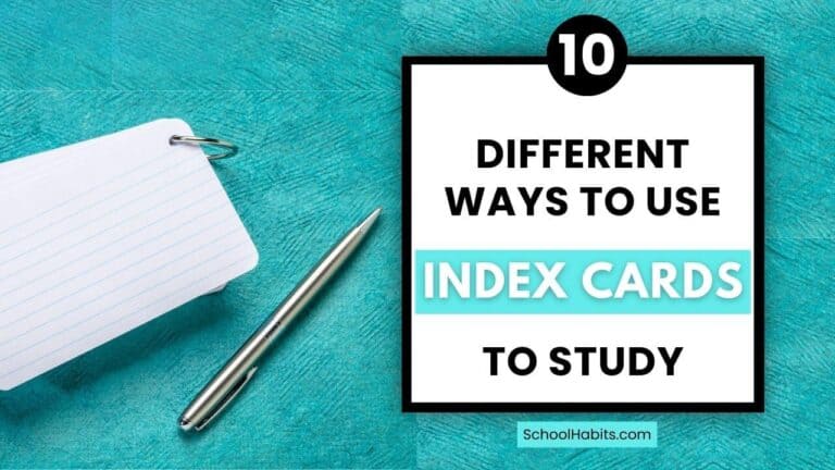 10 Different Ways to Use Index Cards to Study - SchoolHabits