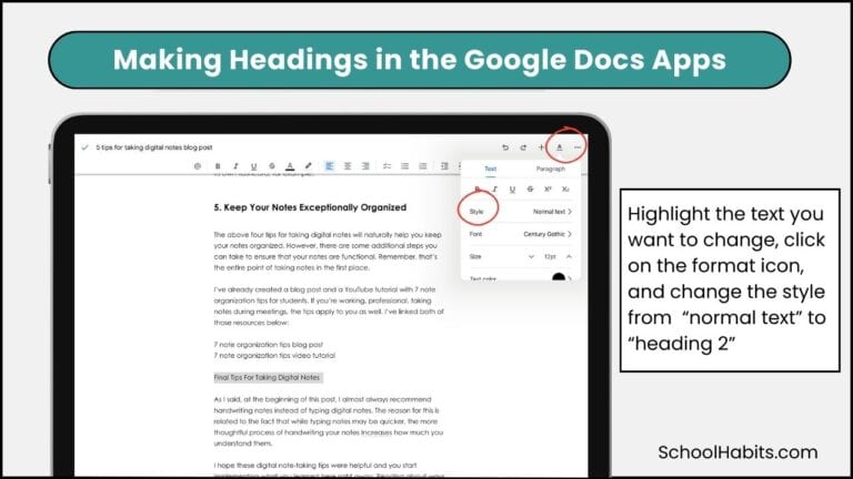 5 Tips for Taking Digital Notes - SchoolHabits