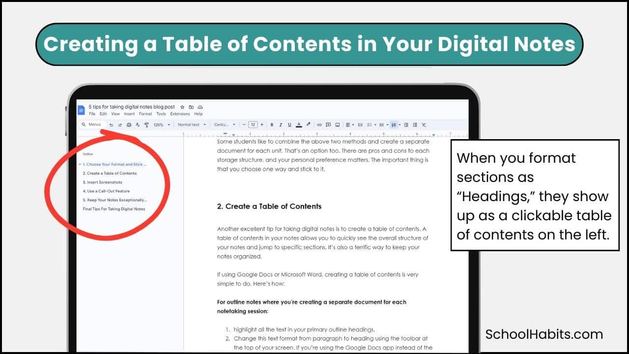 5 Tips for Taking Digital Notes - SchoolHabits
